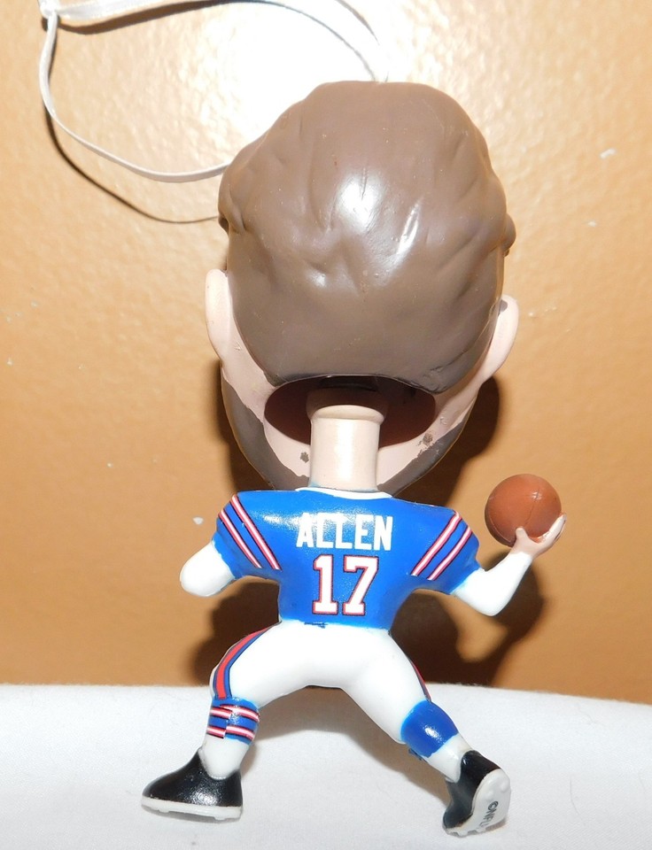 Hallmark NFL Buffalo Bills QB Josh Allen 17 Christmas Ornament Bouncing ...