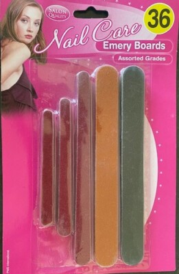 36 PACK EMERY BOARDS PROFESSIONAL SALON NAIL FILE SET ASSORTED SIZES MANICURE | eBay UK