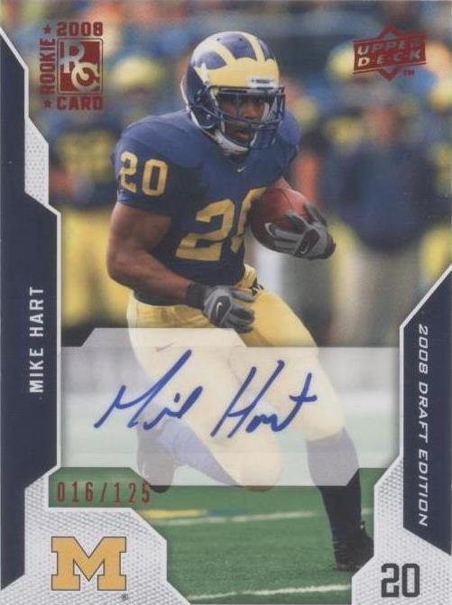2008 Upper Deck Draft Edition - Mike Hart #75 Red Exclusives Autographs ...