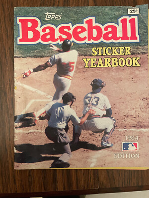 1983 TOPPS BASEBALL STICKER YEARBOOK w/ STICKERS | eBay