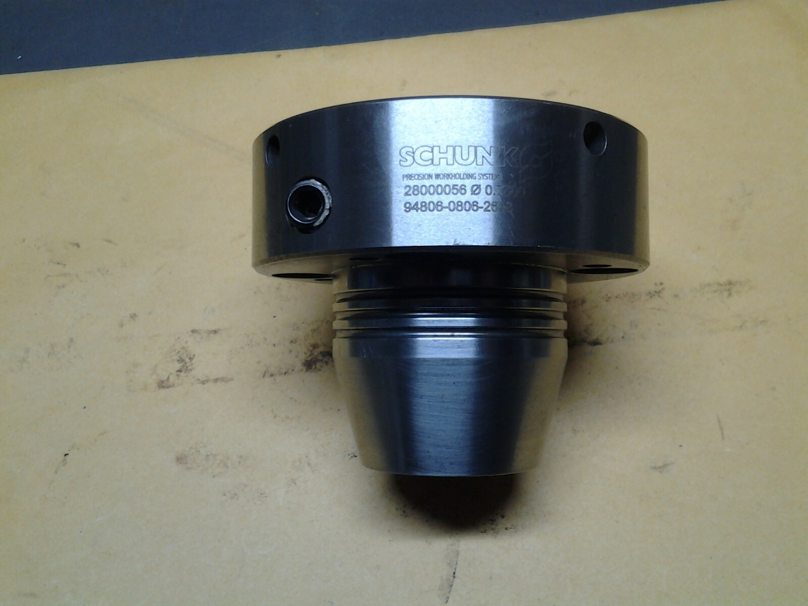 SCHUNK PRECISION WORKHOLDING HYDRAULIC COLLET NOSE 3/4" CNC LATHE (MS ...