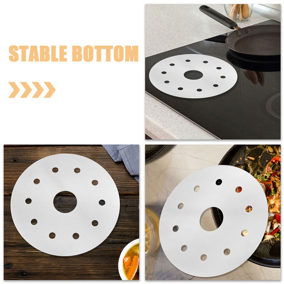 Induction Diffuser Plate 2Pcs Heat Conduction Stainless Steel for ...