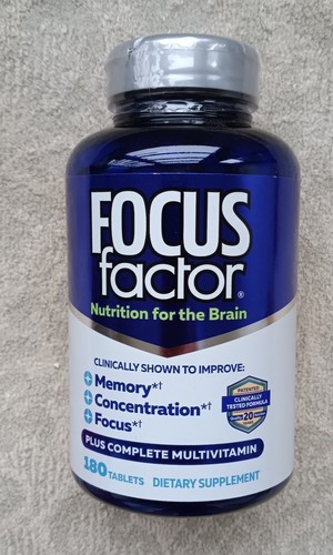 FOCUS factor 180 Nutrition for the Brain Dietary Supplement Tablets ...