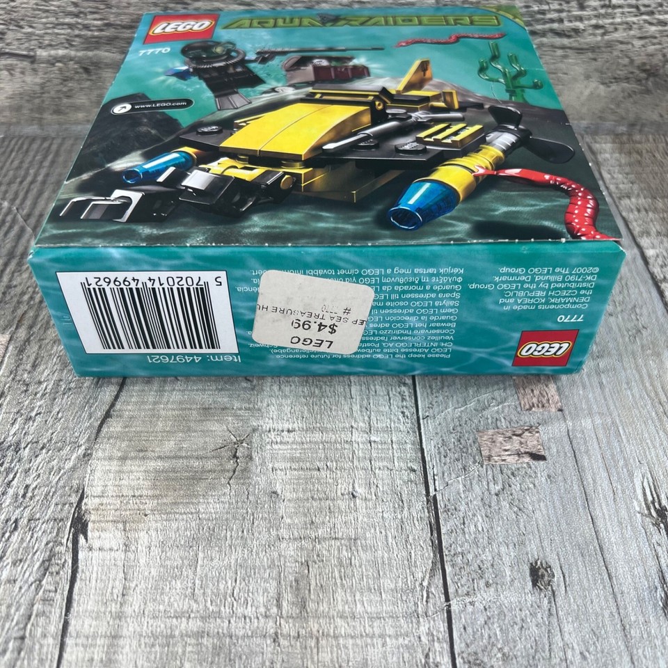 LEGO Aqua Raiders 7770 Deep Sea Treasure Hunter New in Box Factory ...