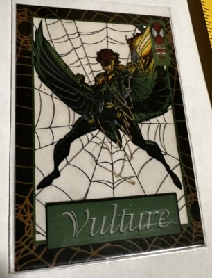 1994 Marvel Fleer Vulture Limited Clear Card Signed By Randy Emberlin ...