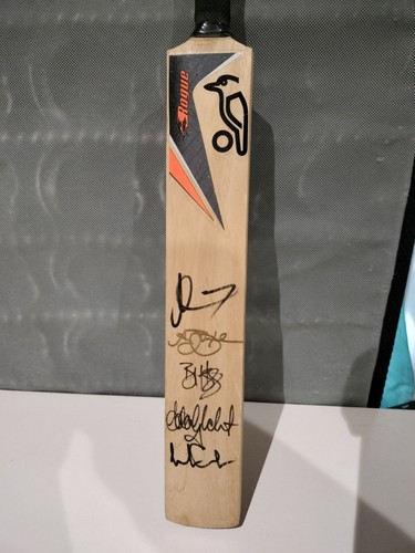 Australian Cricket Signed Mini Bat - Adam Gilchrist, Brad Hogg, Andy ...