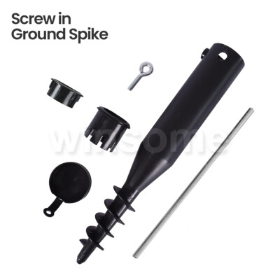 Screw In Spike Heavy Duty Rotary Washing Line Ground Spike Clothes ...