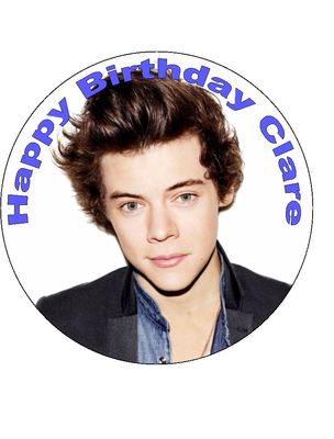 7.5 HARRY STYLES EDIBLE ICING PARTY / BIRTHDAY CAKE TOPPER | eBay
