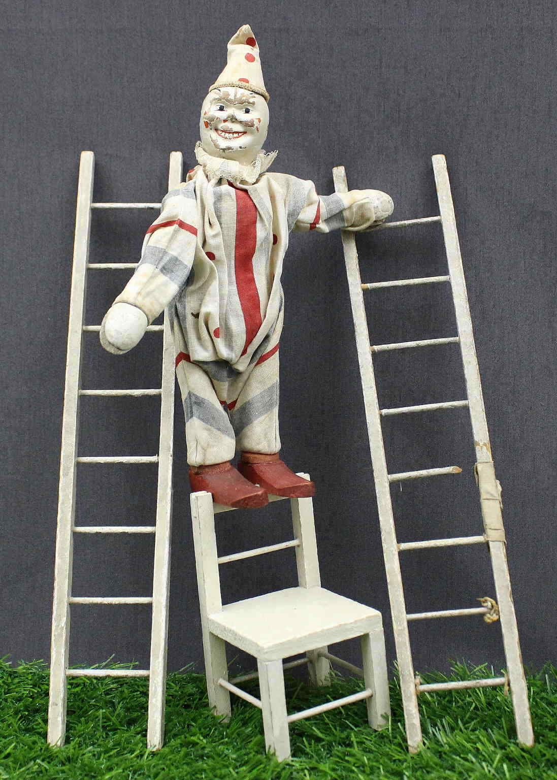 SCHOENHUT CLOWN - CHAIR - & TWO LADDERS | eBay