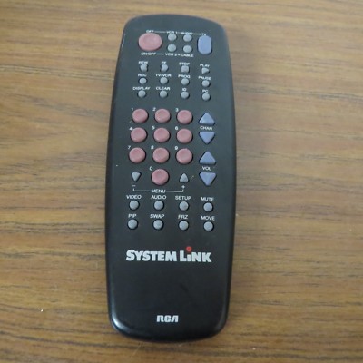 + RCA SYSTEM LINK UNIVERSAL REMOTE TV VCR AUDIO CABLE | eBay