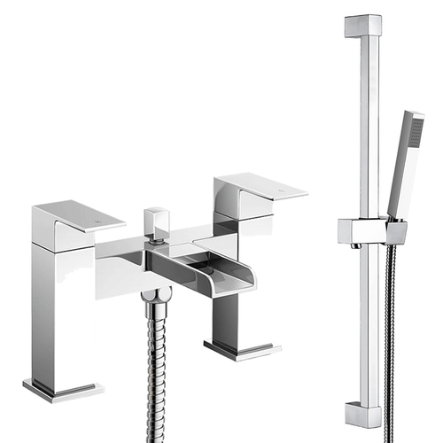 Waterfall Cascade Bathroom Taps, Basin Taps, Freestanding Bath Shower ...