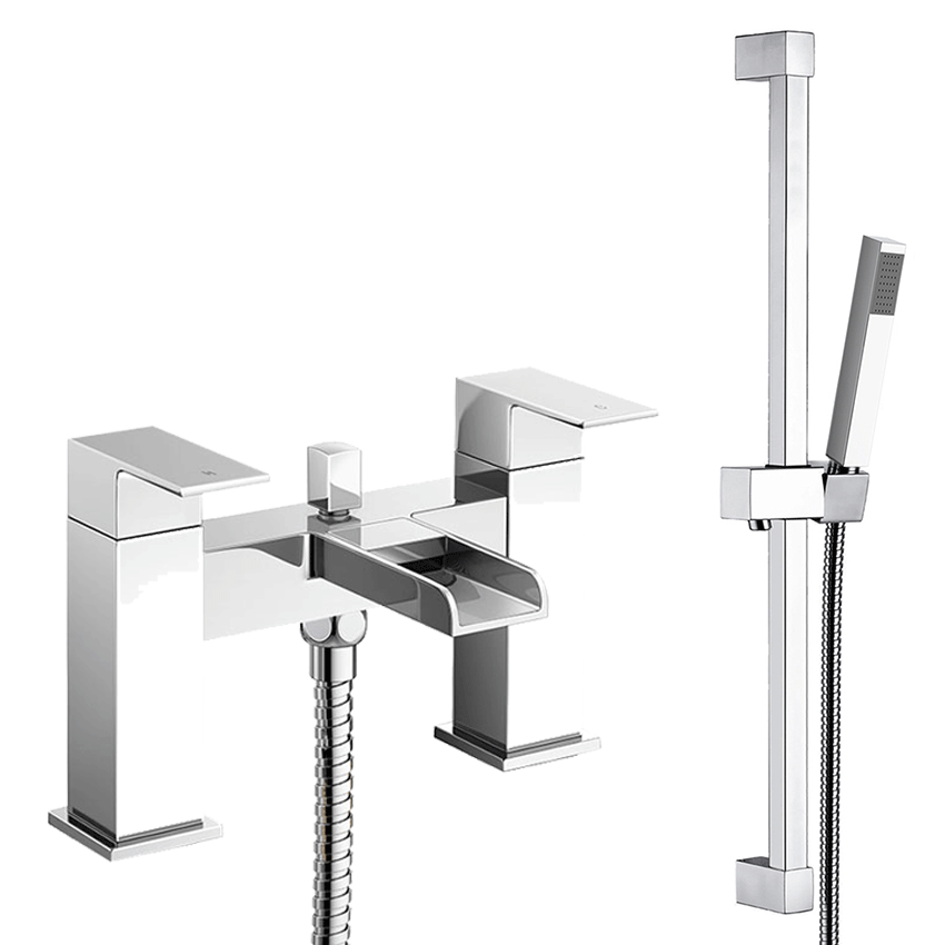 Waterfall Cascade Bathroom Taps, Basin Taps, Freestanding Bath Shower ...