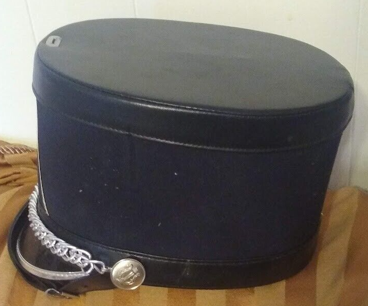 Marching Band Hat Shako, Dark Blue and Black, Size 6 5/8 ONE LEFT!! | eBay