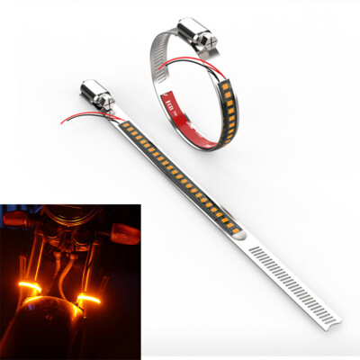 2x Wrap-around LED Turn Signal Ring Light Waterproof For Motorcycle ...