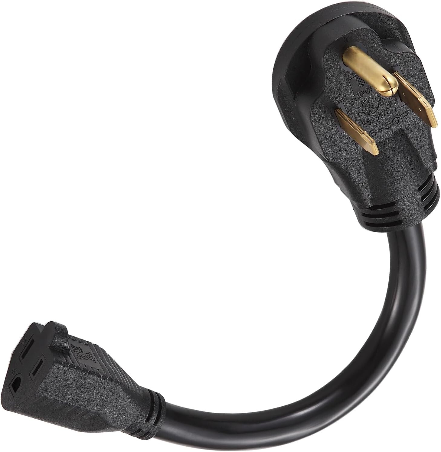 Plasma Cutter/Welder Adapter Cord NEMA 6-50P Plug to 5-15R Receptacle ...