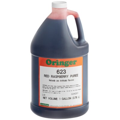 Oringer Red Raspberry Puree Hard Serve Ice Cream Base 1 Gallon | eBay