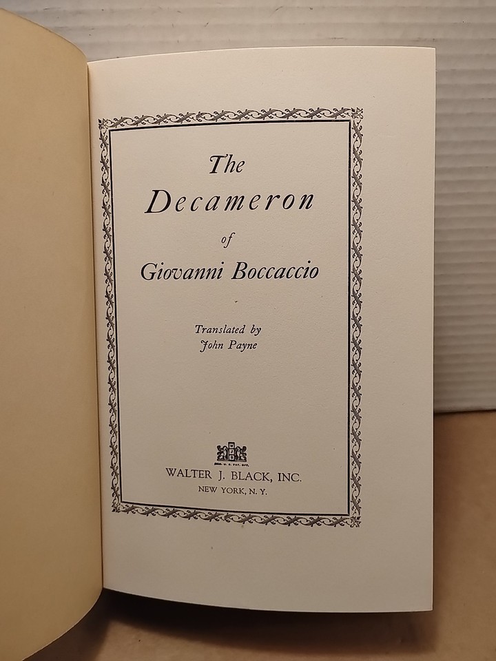 Collected Works of GIOVANNI BOCCACCIO - The Decameron - Antique ...
