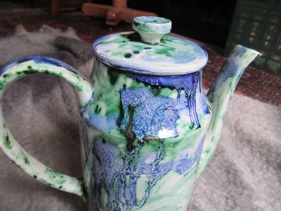 Mermaid Pottery : Zennor, Cornwall - Studio Pottery Coffee Pot | eBay UK