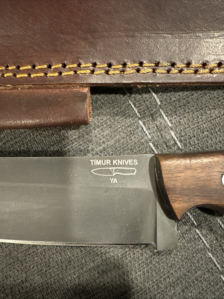 Timur Knives Custom Knife Made In Canada With Leather Sheath | eBay
