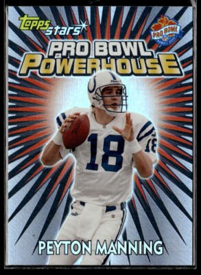 2000 Topps Stars Pro Bowl Powerhouse Peyton Manning Indianapolis Colts ...