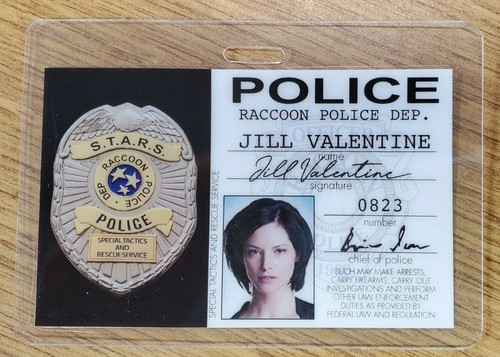 Resident Evil ID Badge-RPD STARS Jill Valentine costume cosplay | eBay