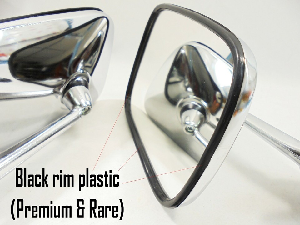 FOR Universal Fender View Mirrors Vintage Classic Car Side Wing Mirrors ...