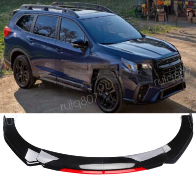 Front Bumper Lower Spoiler Car For Subaru Ascent 4Door Black&Red | eBay