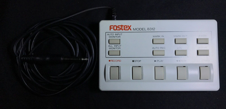 FOSTEX MODEL 8312 Cable Remote Control, RD-8 ADAT Digital Multi Track ...