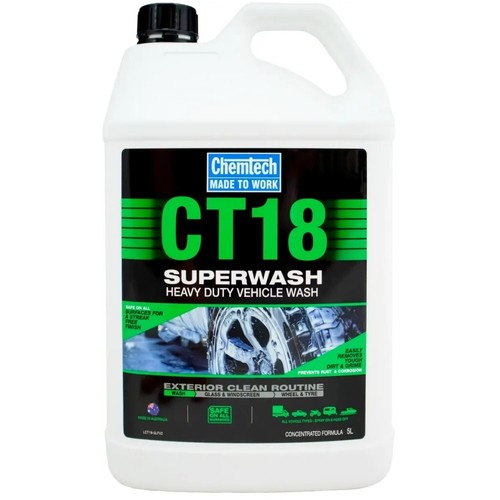 Chemtech CT18 Superwash Heavy Duty Vehicle Wash 5L Car Boat Truck 4WD ...