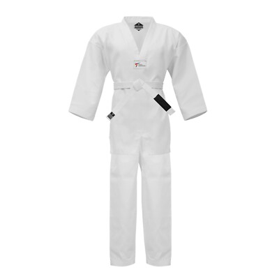 TRUESAGA Regular Taekwondo Gi Pull Over Uniform 8 Oz Cotton Poly Light ...