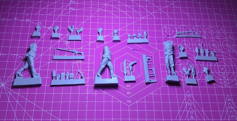 1/35 Resin 3 German Soldiers Infantryman Unpainted unassembled F917 | eBay