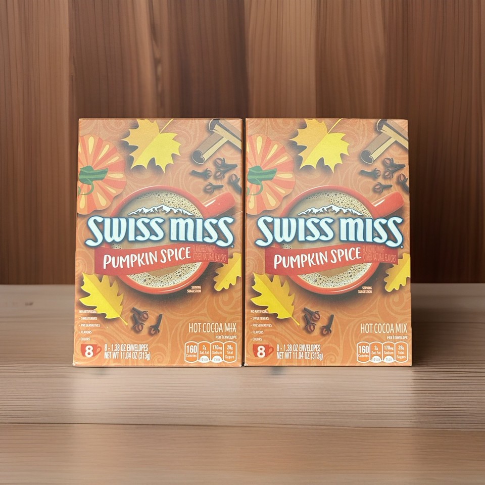 Limited Edition Swiss Miss Pumpkin Spice Fall Hot Cocoa Mix Box | eBay