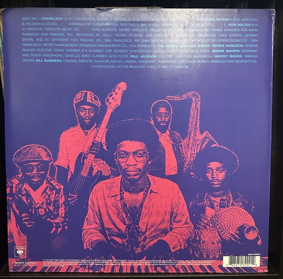 Herbie Hancock HEAD HUNTERS Signed FULL BAND + COA | UNPLAYED NM Vinyl ...