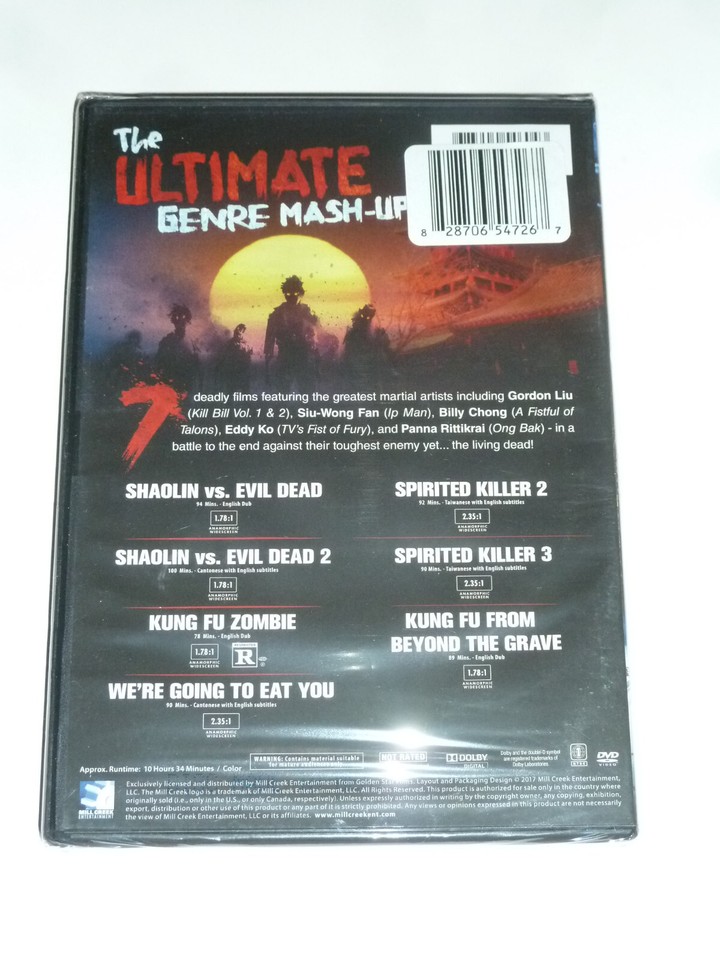 Kung Fu Zombies: 7 Movie Collection DVD 7 Asian martial arts movies ...