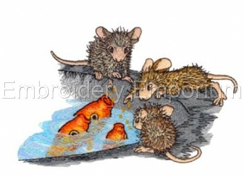 MACHINE EMBROIDERY DESIGNS USB - HOUSE MOUSE COLLECTION 4X4 5X7 6X10 ...