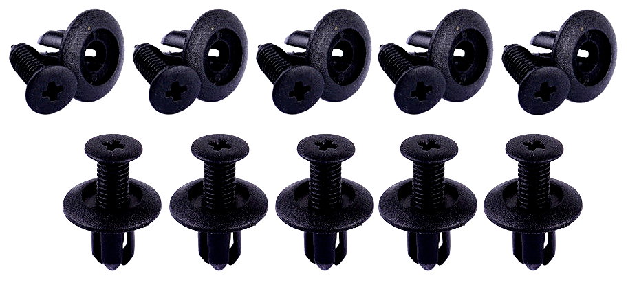 Hyundai Kia 10Pcs Bumper Push Retainers Fender Liner Hood Rivets Screw ...
