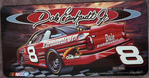 DALE EARNHARDT JR No. 8 NASCAR 12" Metal License Plate SNAP-On The ...