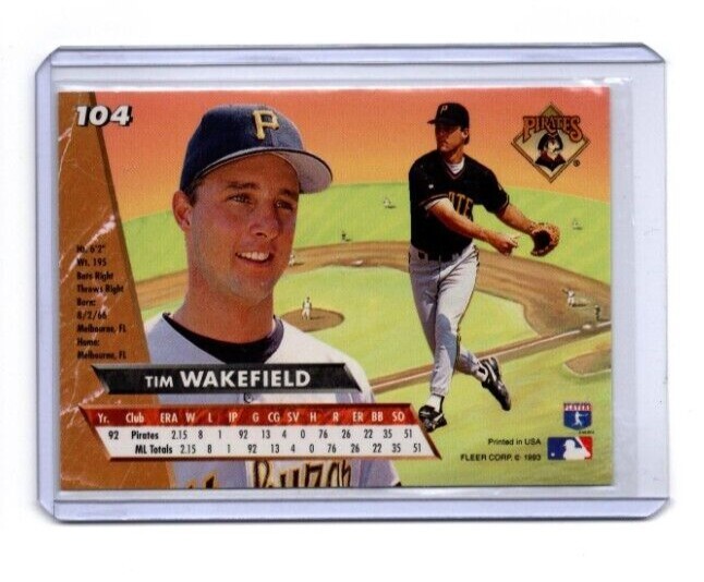 1993+Fleer+Ultra+-+%23104+Tim+Wakefield for sale online | eBay