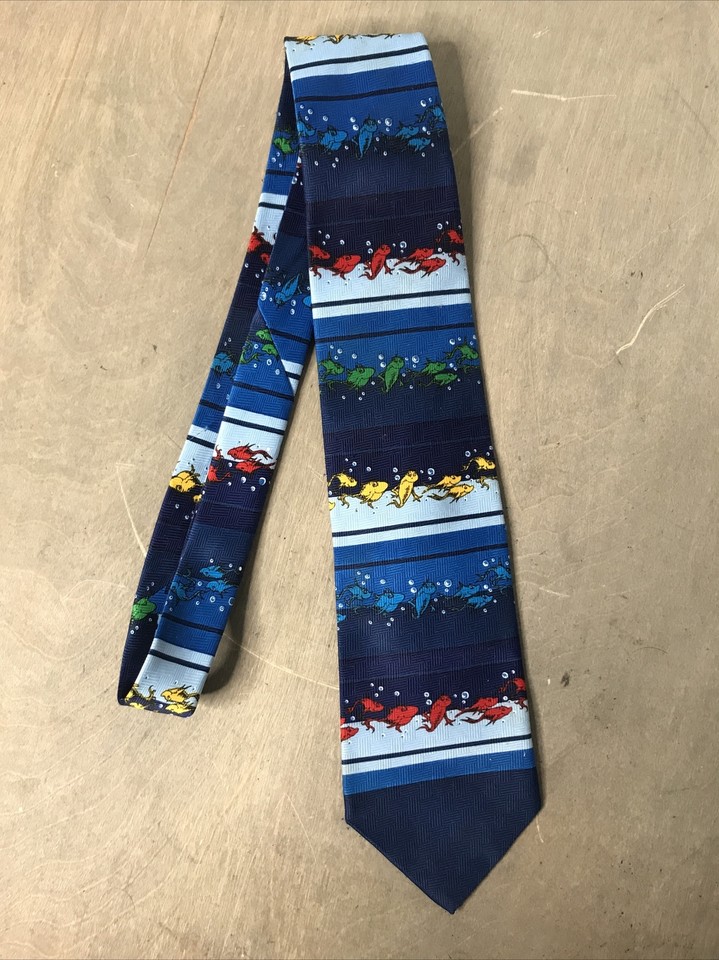 DR. SEUSS POLYESTER NECKTIE: ONE FISH, TWO FISH, RED FISH, BLUE FISH | eBay