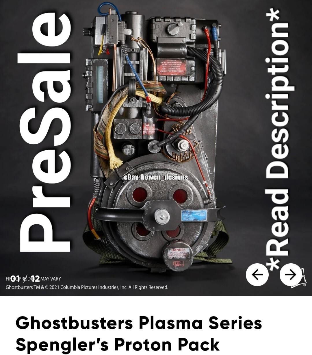 Hasbro Pulse Haslab Ghostbusters Plasma Spengler Proton Pack Movie Prop ...