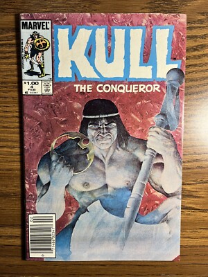 KULL THE CONQUEROR 4 NEWSSTAND MICHAEL GOLDEN COVER MARVEL COMICS 1984 ...