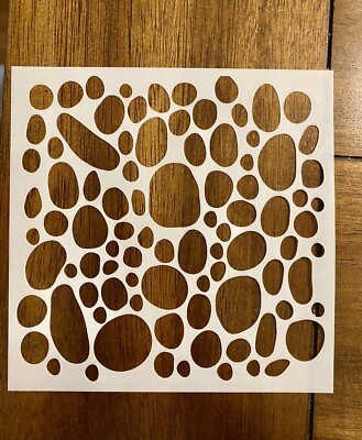 Pebble Shapes Stencil 10 Mil Mylar Screen Printing, Painting, Polymer ...