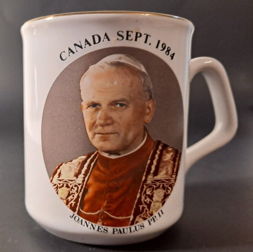 Vintage Pope John Paul II coffee cup, Canada Sept. 1984, Made in ...