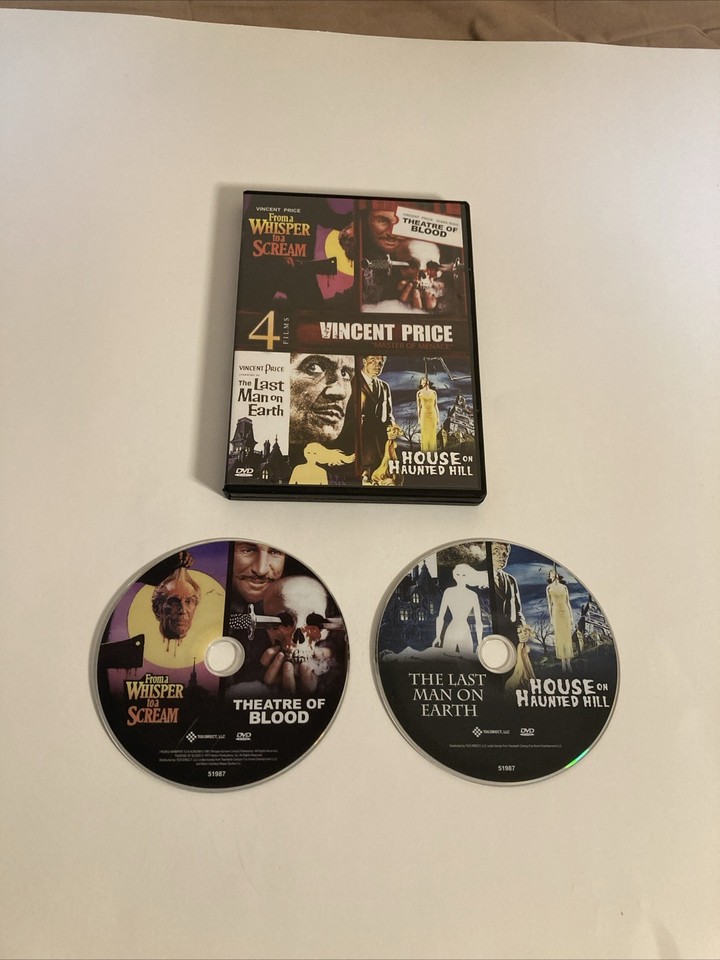 Vincent Price : 4-Film DVD 2-Disc Set Horror Movies (RARE) | eBay