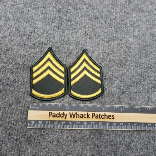 Pair Of US Army Staff Sergeant Patches Small | eBay