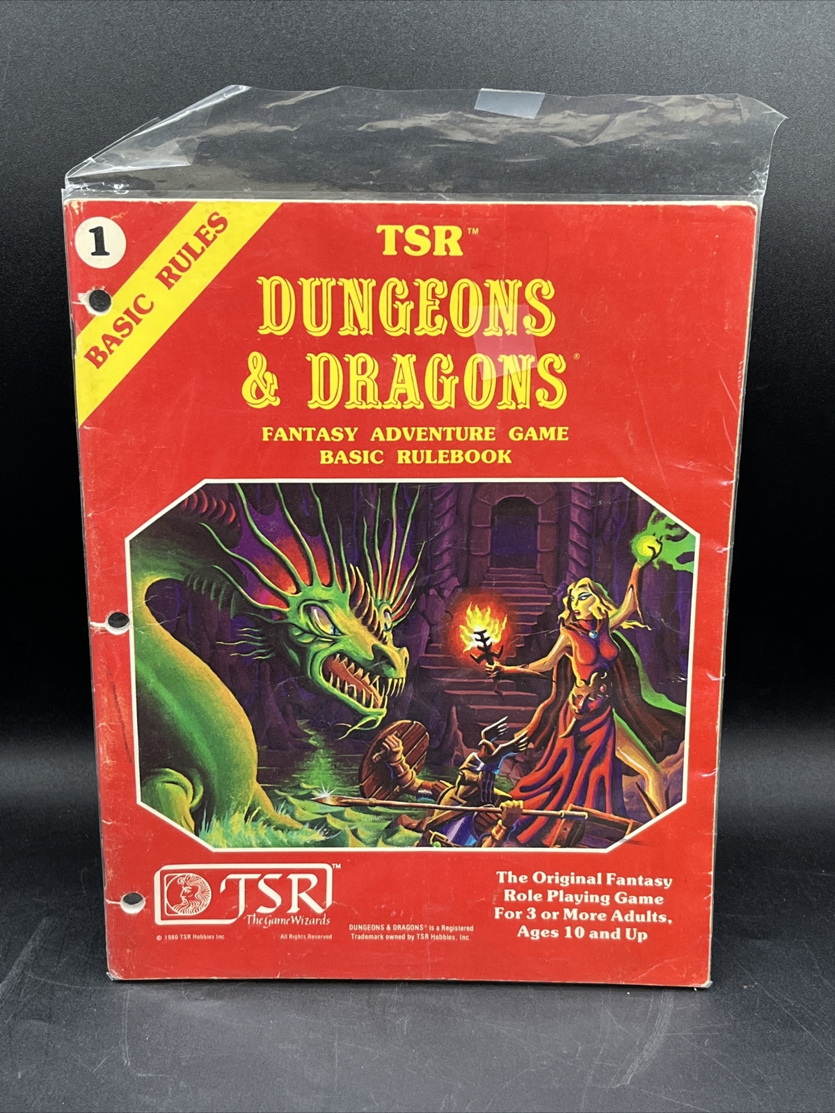 Basic Rules Dungeons & Dragons Module 1 1980 D&D Fantasy Adventure Book ...
