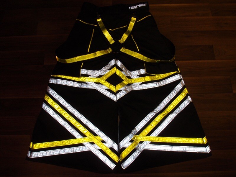 Heatwave phat pants rave gear reflective dance wear hardstyle reflector ...