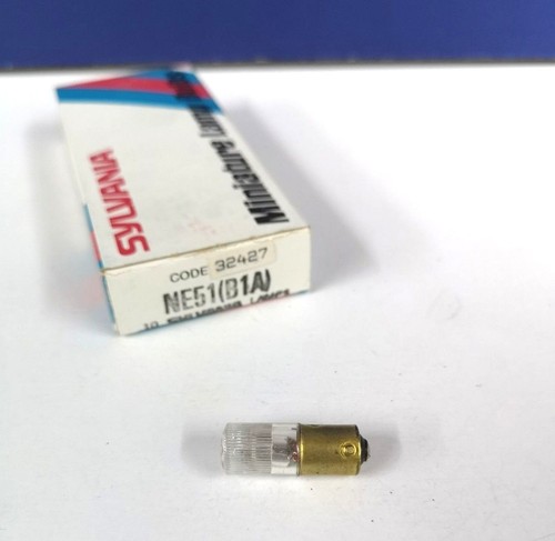 2-PK T3.5 MINIATURE BULB Light LAMP Clear Neon Short Indicator NE51 B1A ...