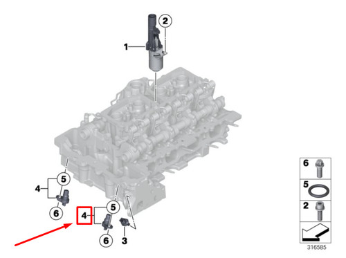 BMW Z4 ROADSTER E89 CRANKSHAFT POSITION SENSOR 13627633958 7633958 NO🇺🇸 ...
