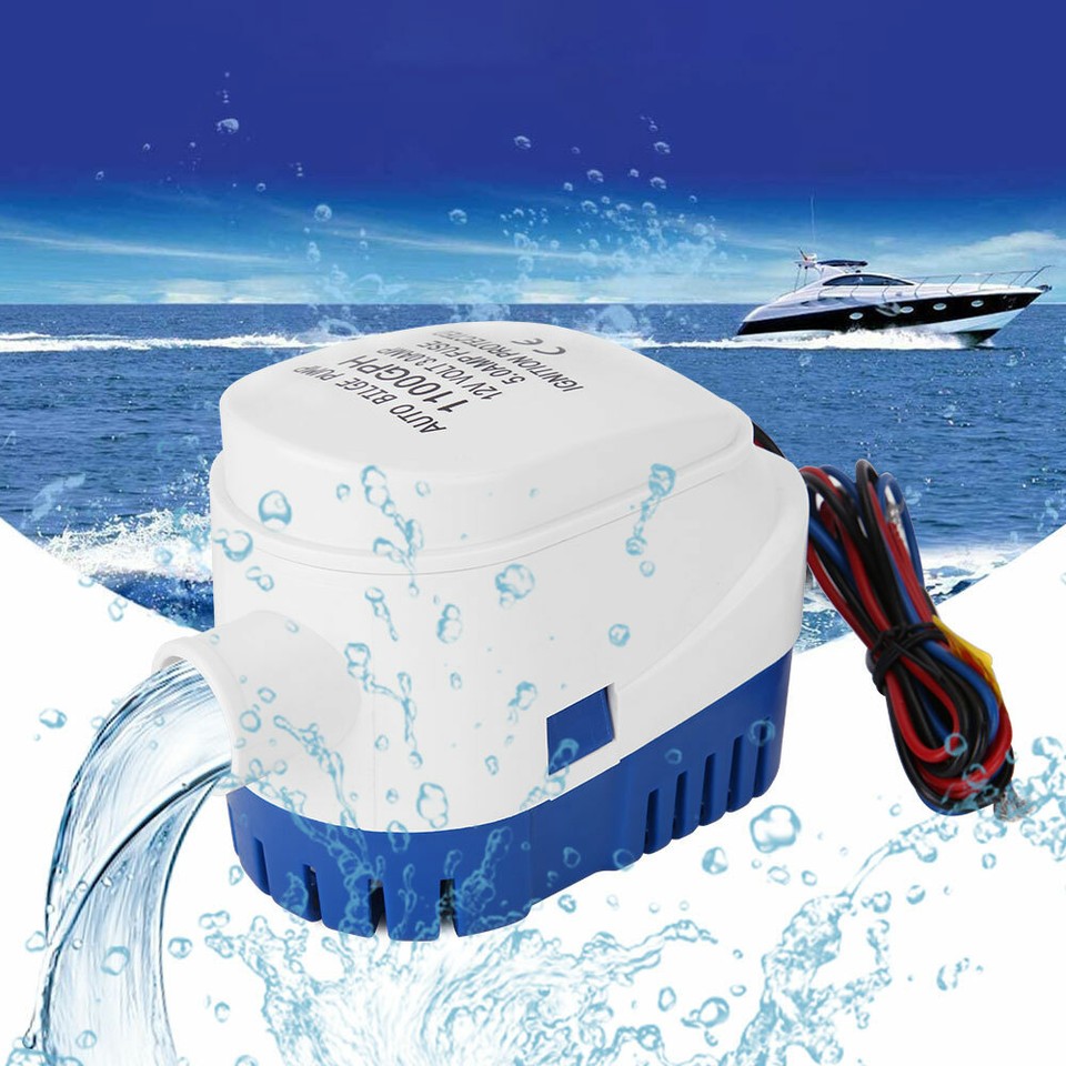 Automatic Submersible Boat Bilge Water Pump With Auto Float Switch(12V ...